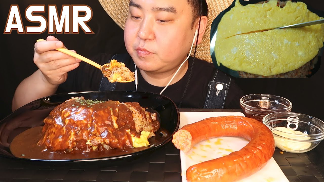 Omelette fried rice master catch up+Kielbasa Mukbang & Cooking Eating ...