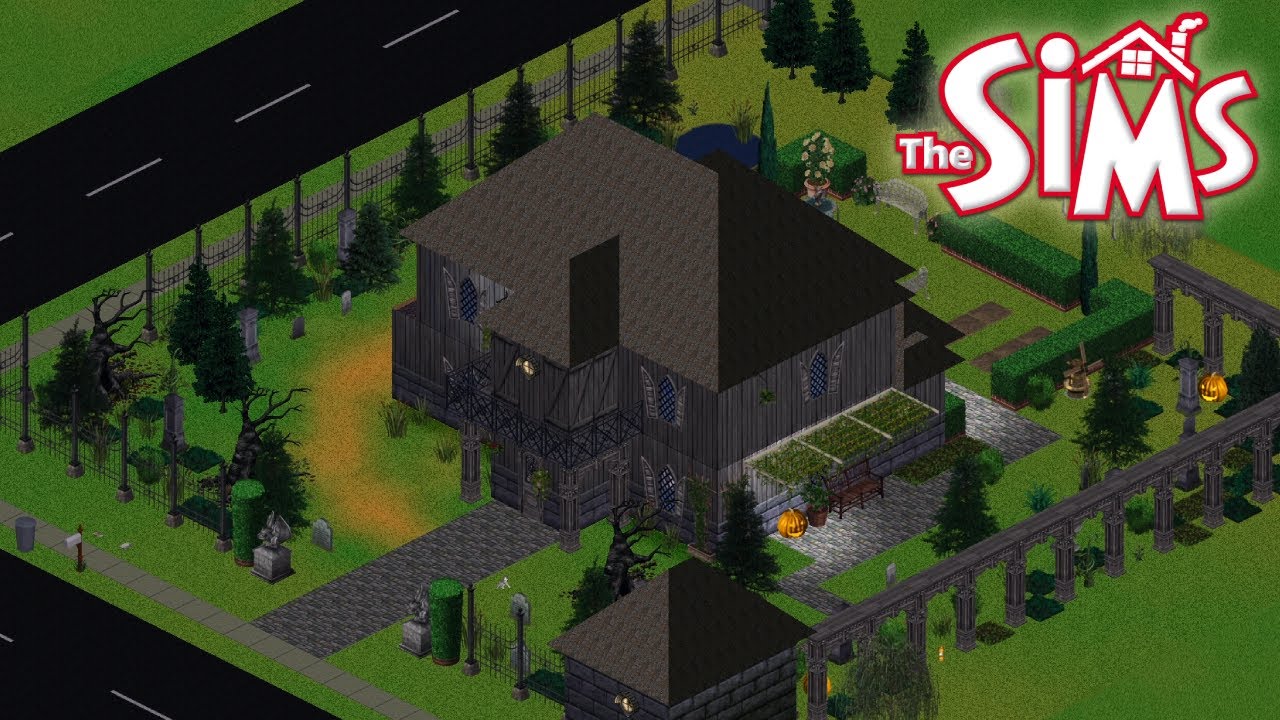 Building a Haunted House in The Sims 1 - YouTube