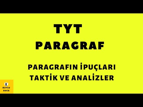 TYT Paragraf, Paragrafın İpuçları, Taktik ve Analizler (5. Bölüm) | KUTLU HOCA