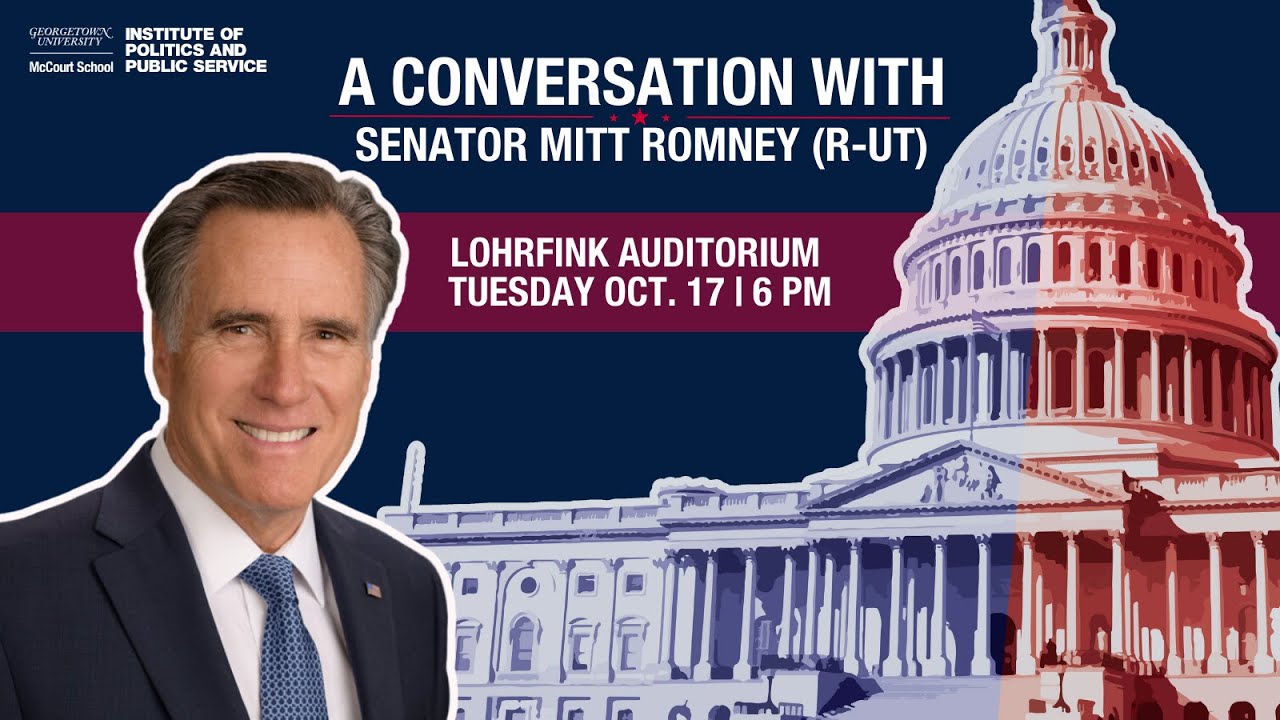 A Conversation with Senator Mitt Romney (R-UT) - YouTube