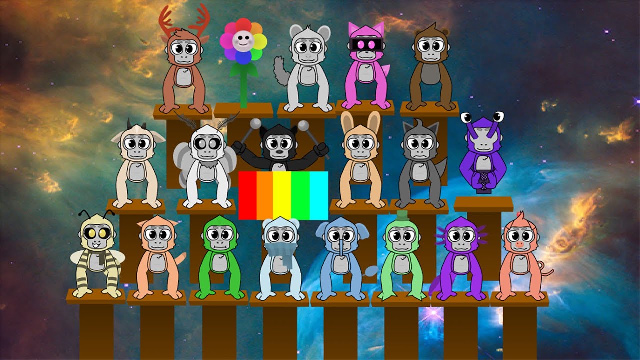 Sprunki A.B.E.R. Monkeys (New Mod) | Compilation Incredibox #sprunki # ...