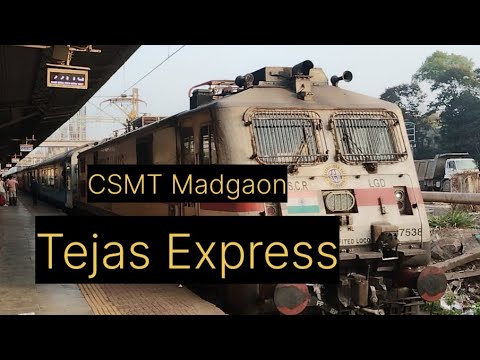 Epic high speed journey on the CSMT Madgaon Tejas express in Vistadome ...