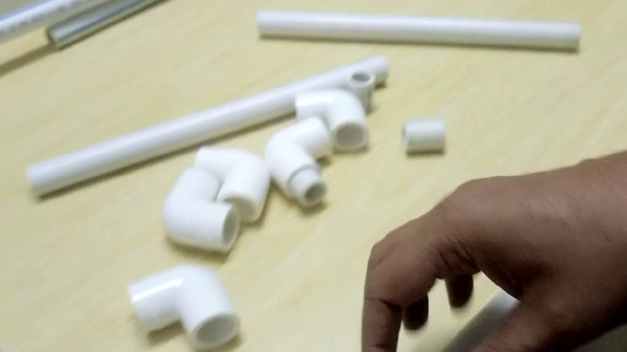 Adjustable table made from PVC pipes: DIY cool ideas - YouTube