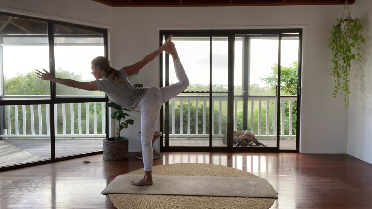 yoga at home : gentle slow flow - YouTube