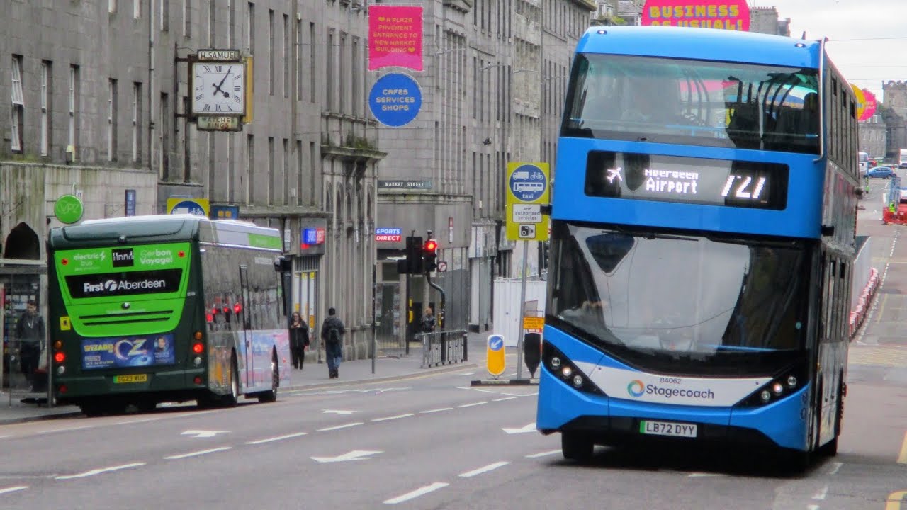 A little ride onboard the Stagecoach 727 service through Aberdeen - YouTube