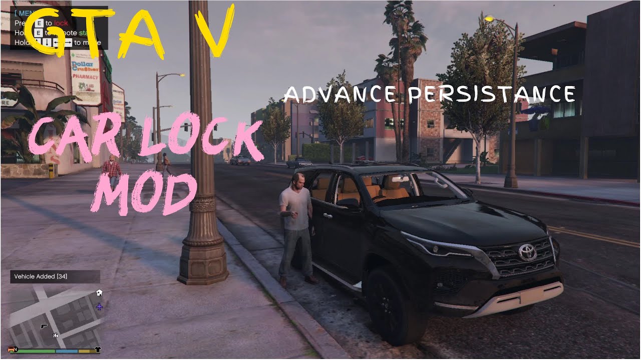 How to install vehicle Lock MOD in GTA V - YouTube