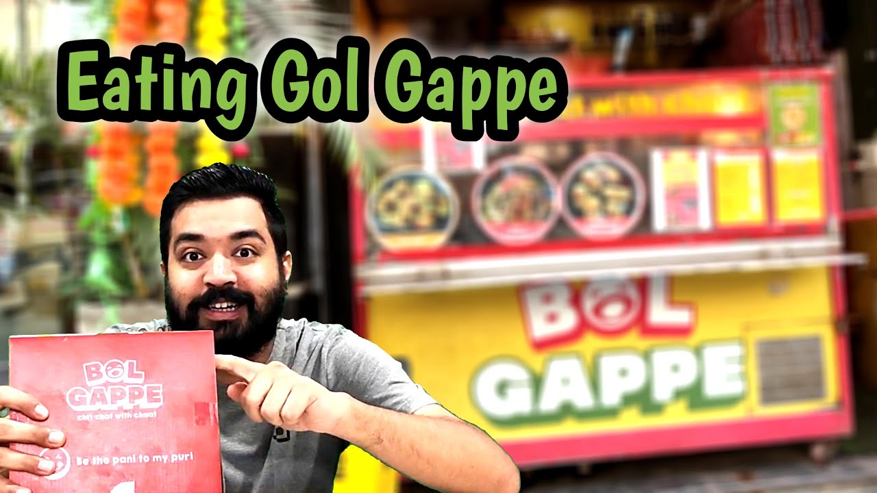 Eating Gol Gappe From Bol Gappe | Tasty Gol Gappe Kit From Bol Gappe ...