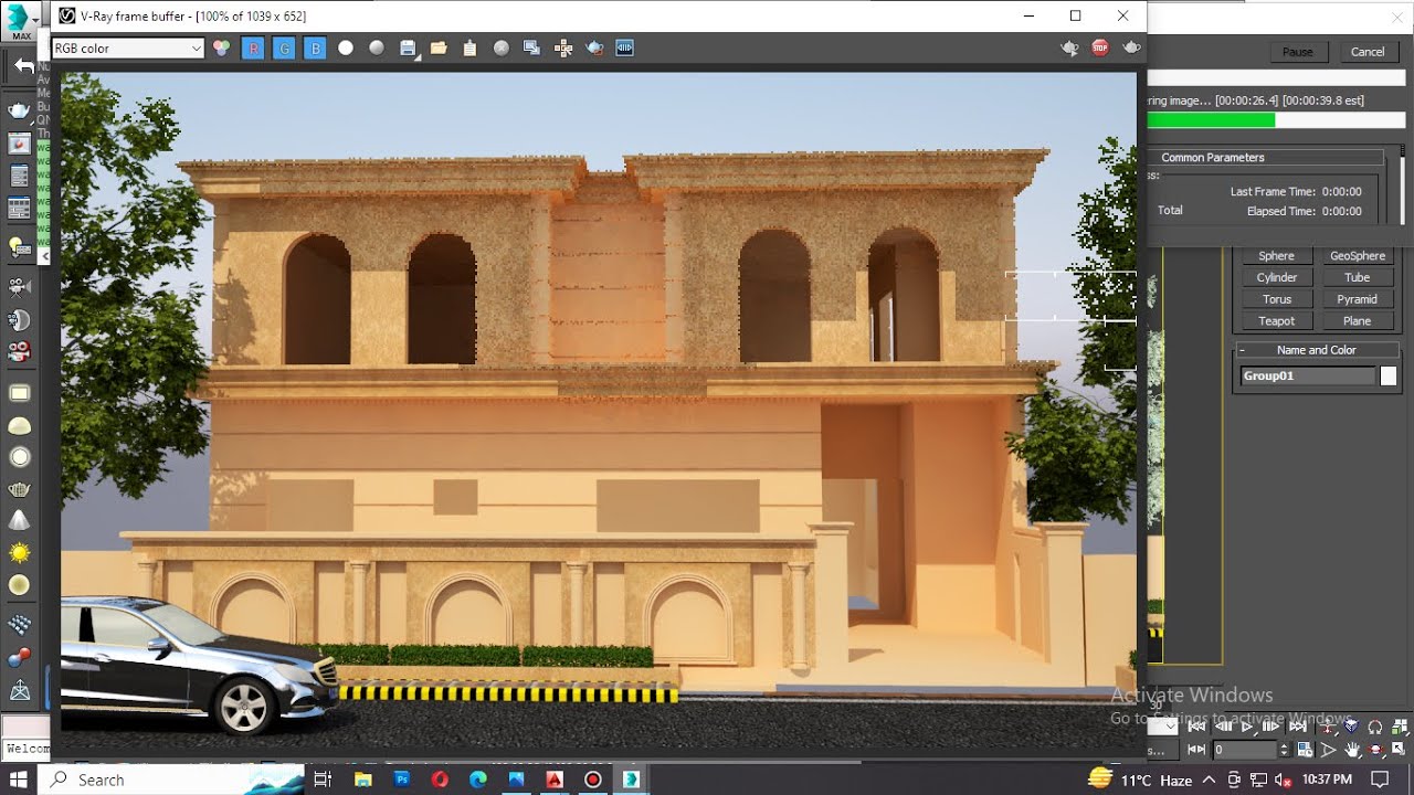 3d max rendering - YouTube
