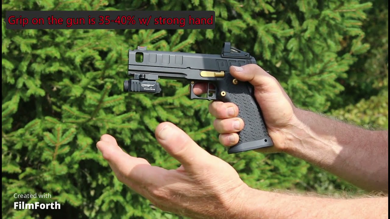 Proper grip and trigger press on a 1911/2011 - YouTube