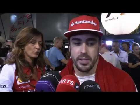 F1 2014 Singapore GP   Fernando Alonso post race interview