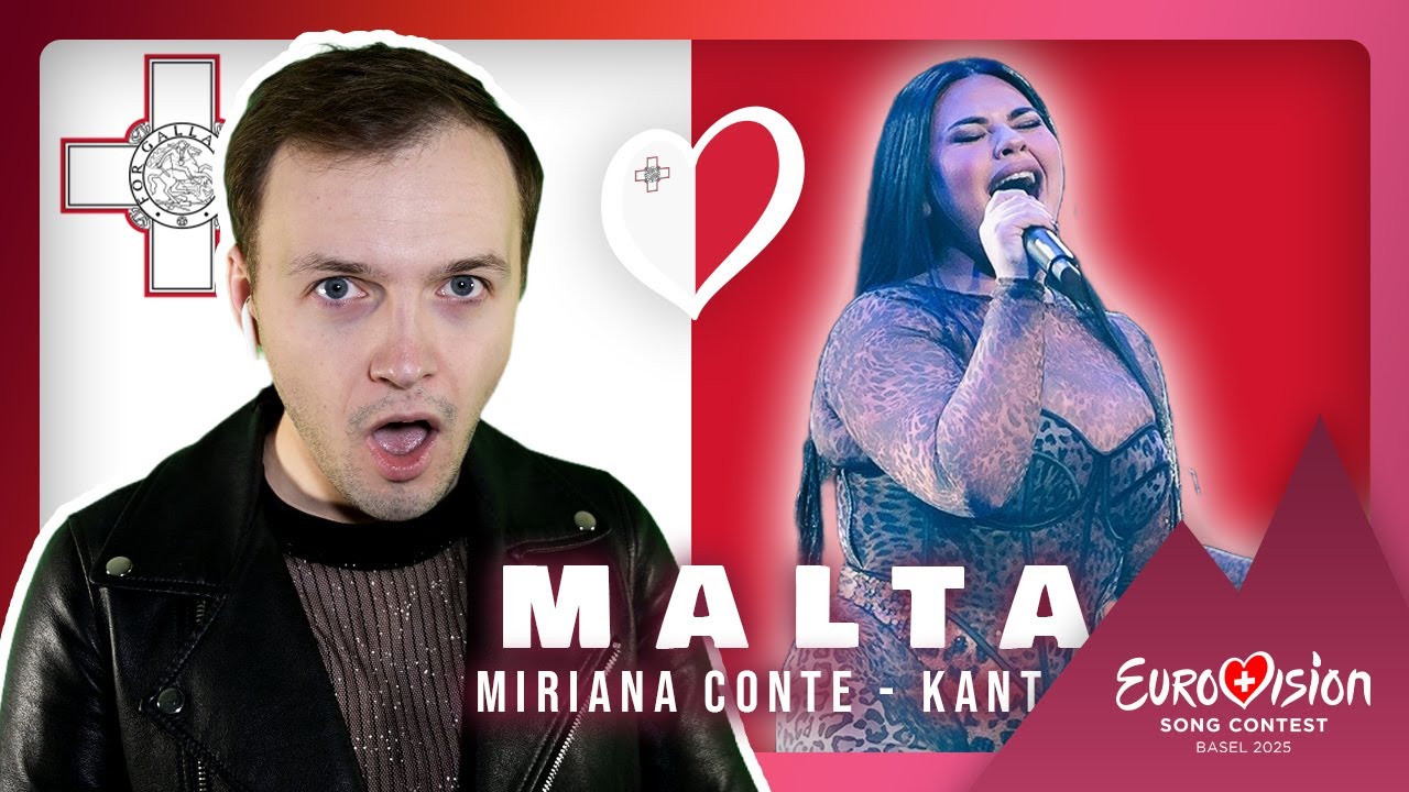LET'S REACT to "KANT" by MIRIANA CONTE | MALTA's SONG for EUROVISION ...