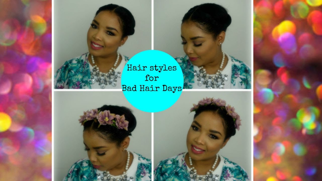 Natural hair styling for bad hair days (4 styles for bad hair days ...