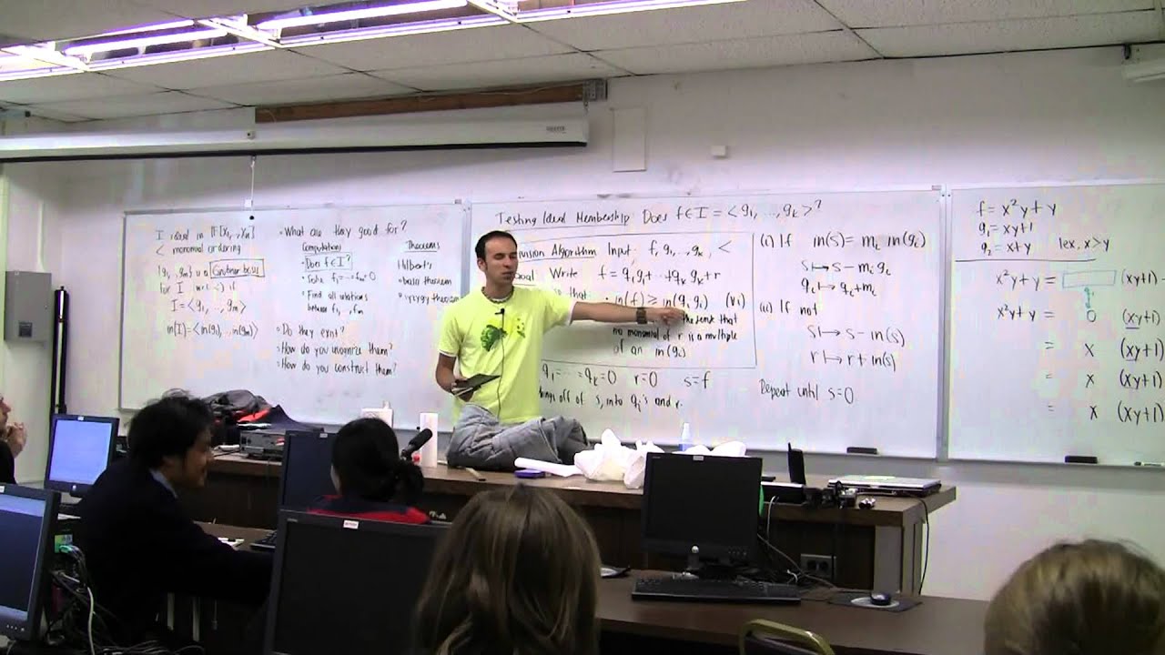 Lecture 3 . Combinatorial Commutative Algebra (Federico Ardila) - YouTube