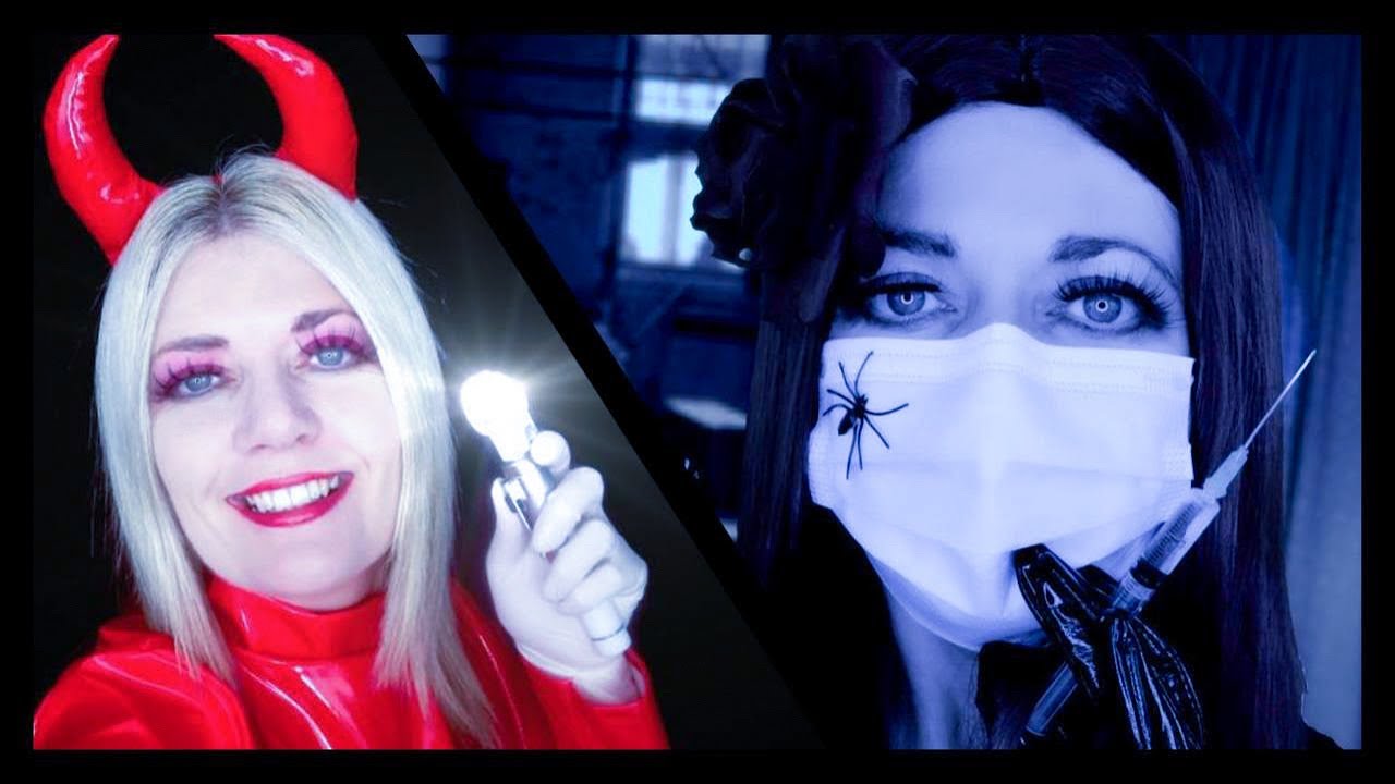 ASMR Spooky Season Ear Exam, Ear Cleaning & Creepy Nurse Compilation ...