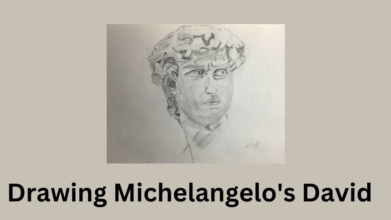 Pencil Drawing of Michelangelo's David | Timelapse - YouTube