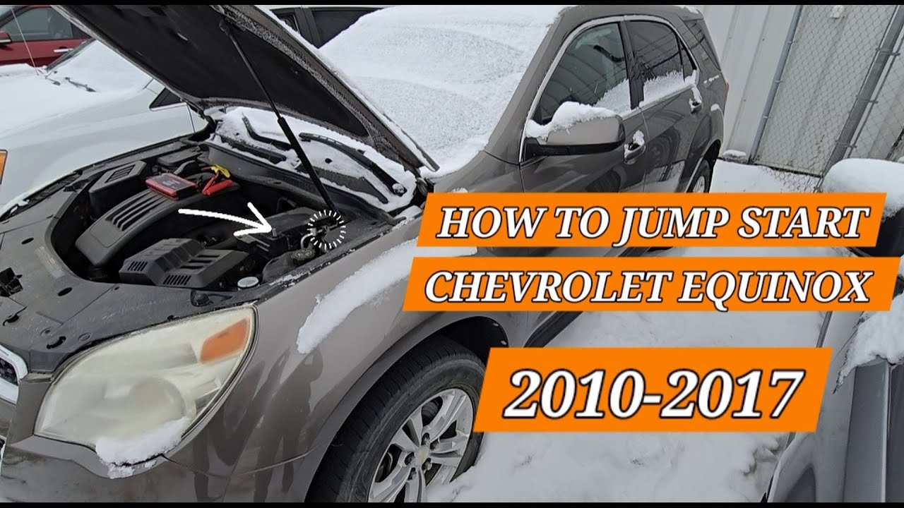 HOW TO JUMP START A CHEVROLET EQUINOX|WHERE TO CONNECT BOOSTER CABLES ...