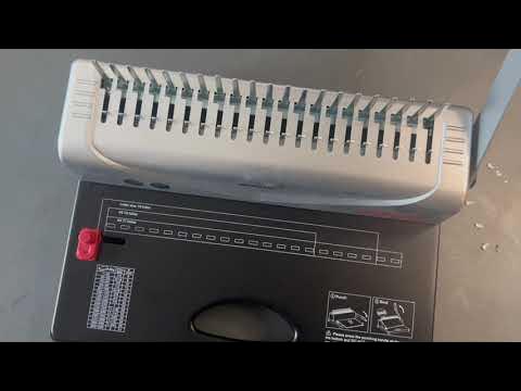 How to Comb Binding from home using Makeasy Binding Machine. DIY - YouTube