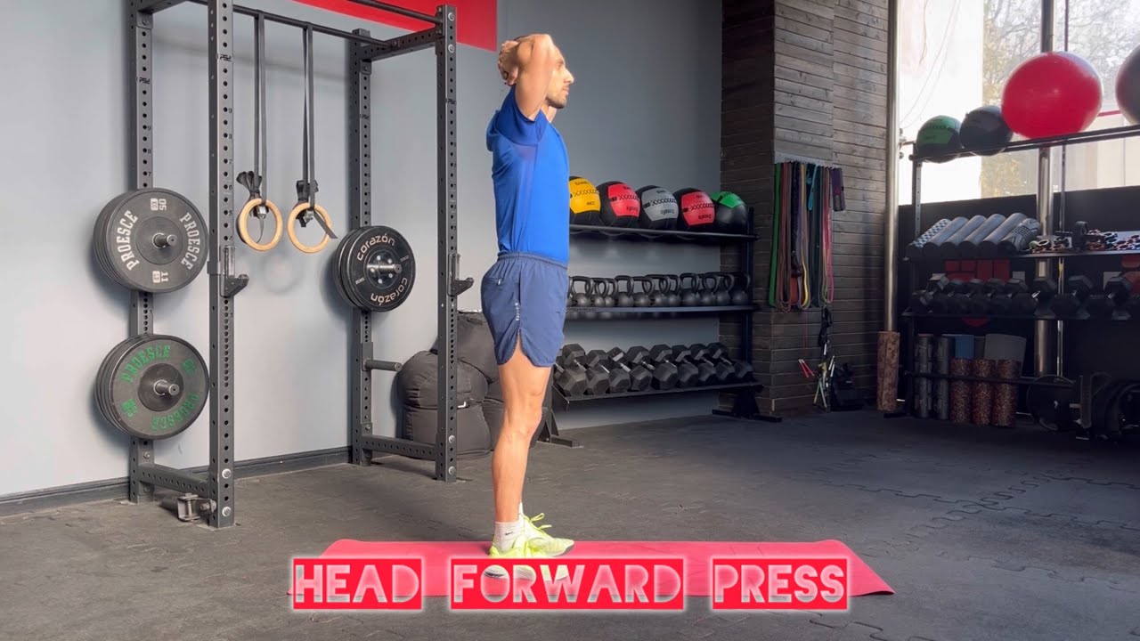 Head forward press - YouTube