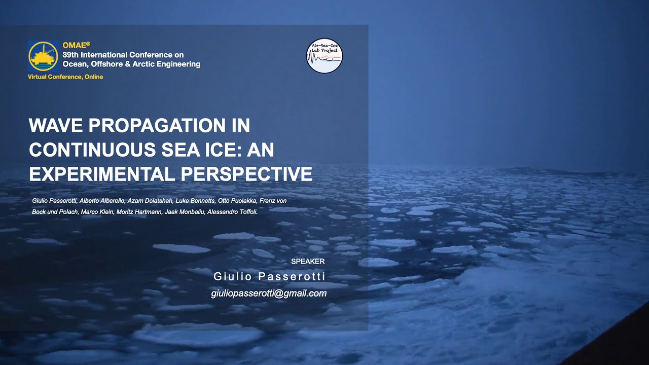 Wave Propagation in Continuous Sea Ice: An Experimental Perspective ...