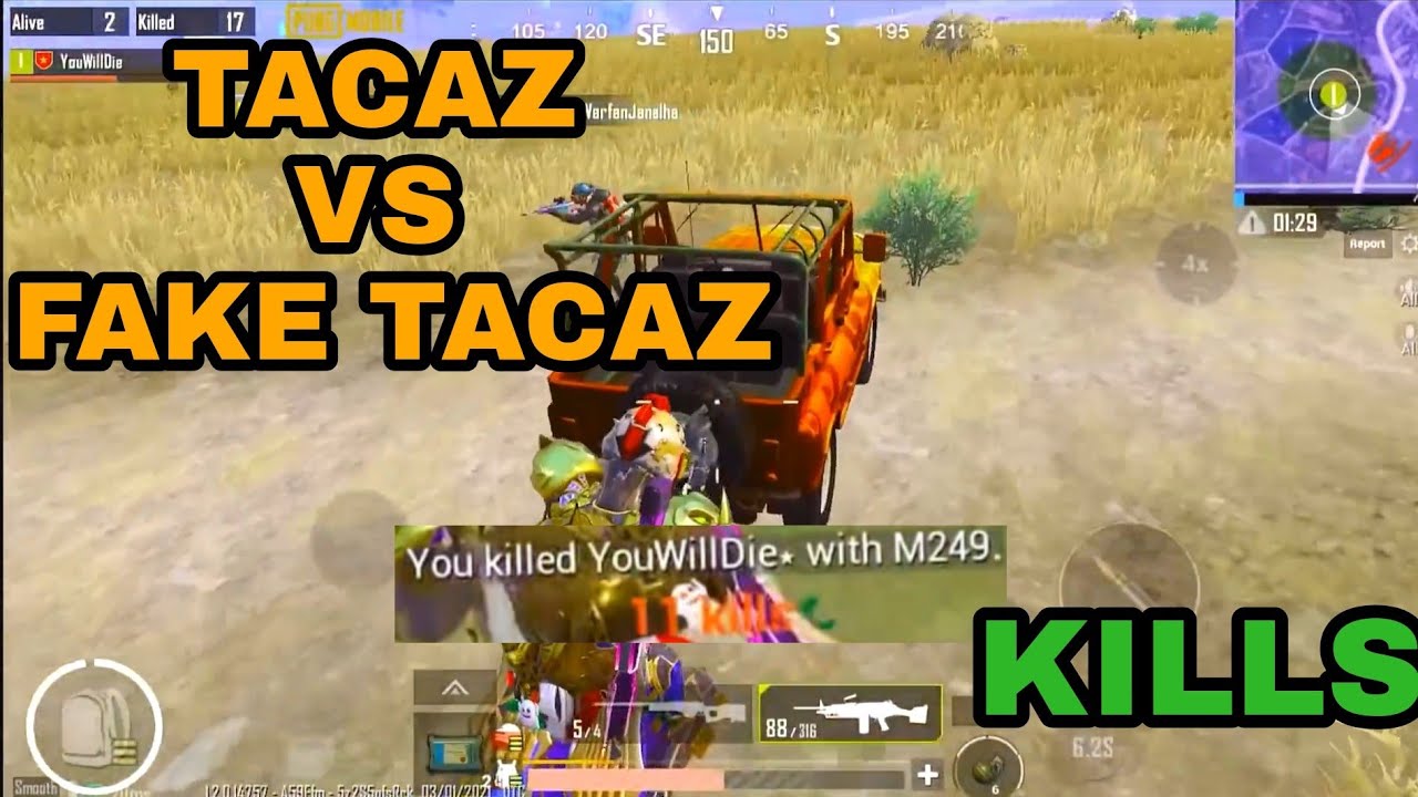 Tacaz VS FAKE Tacaz | PUBG MOBILE GAMEPLAY - YouTube