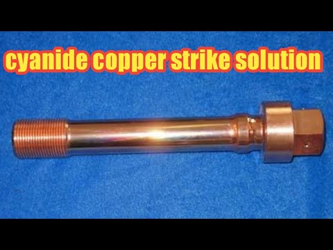 how to make copper cyanide solution // copper strike plating - YouTube