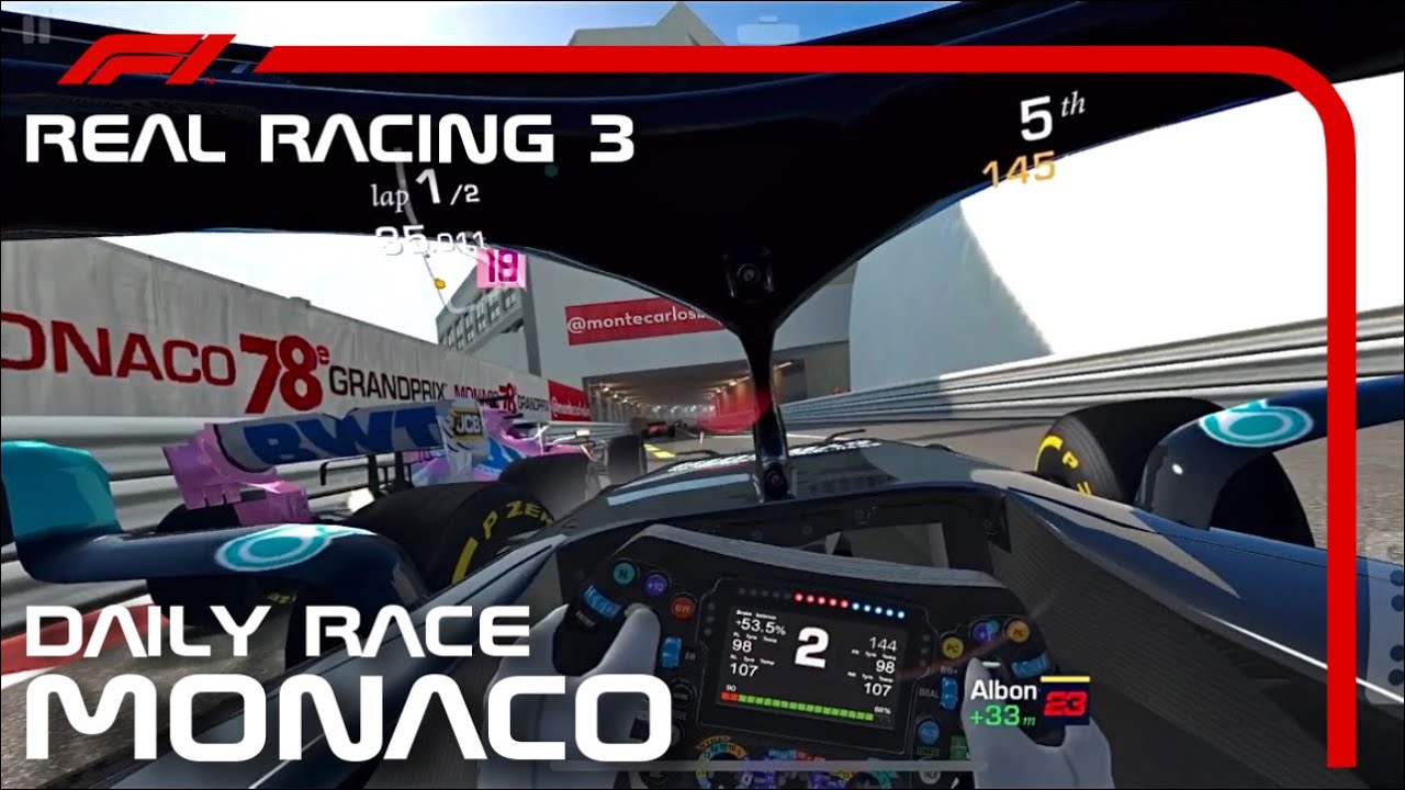 Daily Race at Monaco with Lewis Hamilton onboard - Real Racing 3 F1 ...