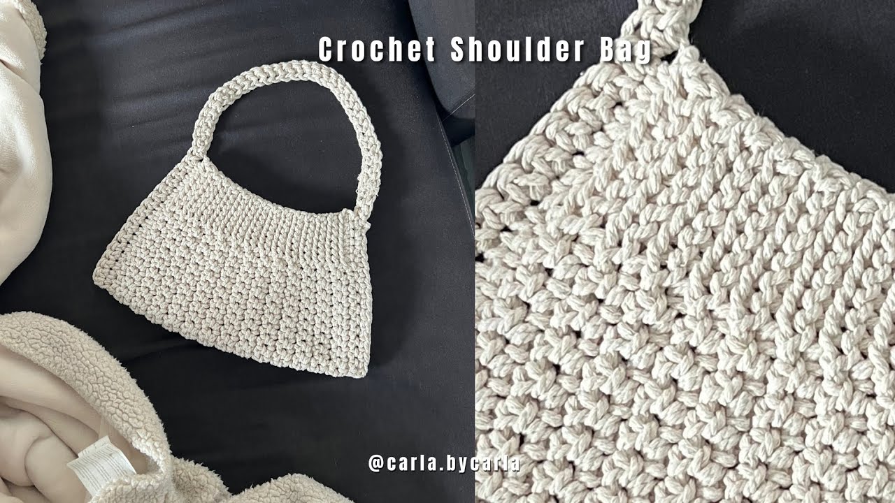 Crochet Shoulder Bag Tutorial | Easy And Fast To Make | Beginner ...