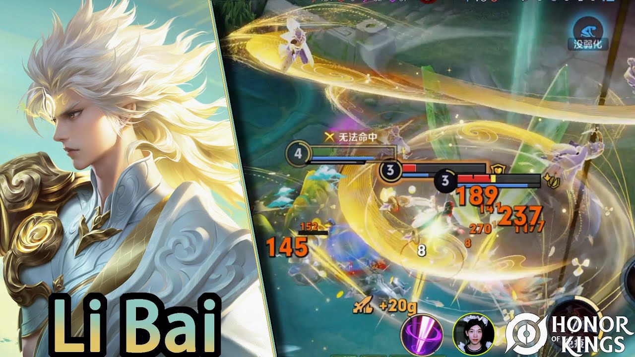 Honor of Kings（Li Bai）Beautiful supreme skin｜Bela skins suprema - YouTube