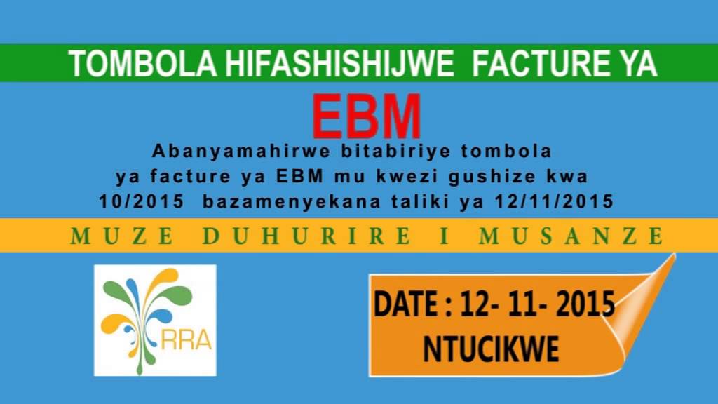 EBM RRA TOMBOLA nov 2015 - YouTube