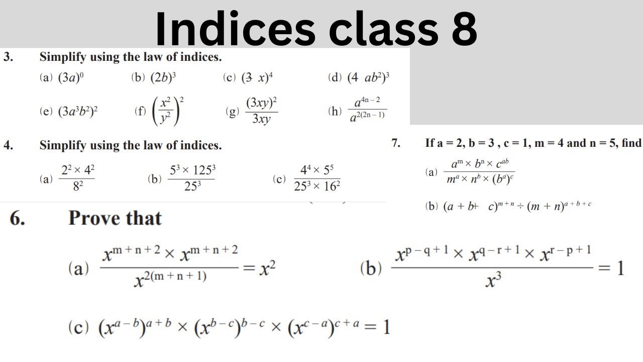 Indices class 8 in Nepali || Part -02||class-08 || compulsory ...