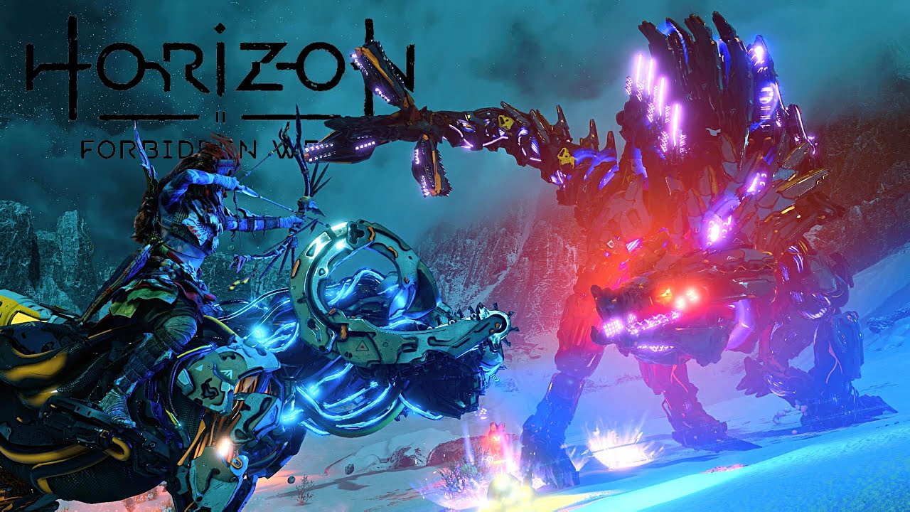 Apex Slaughterspine Fight On A Charger Mount | Horizon Forbidden West ...
