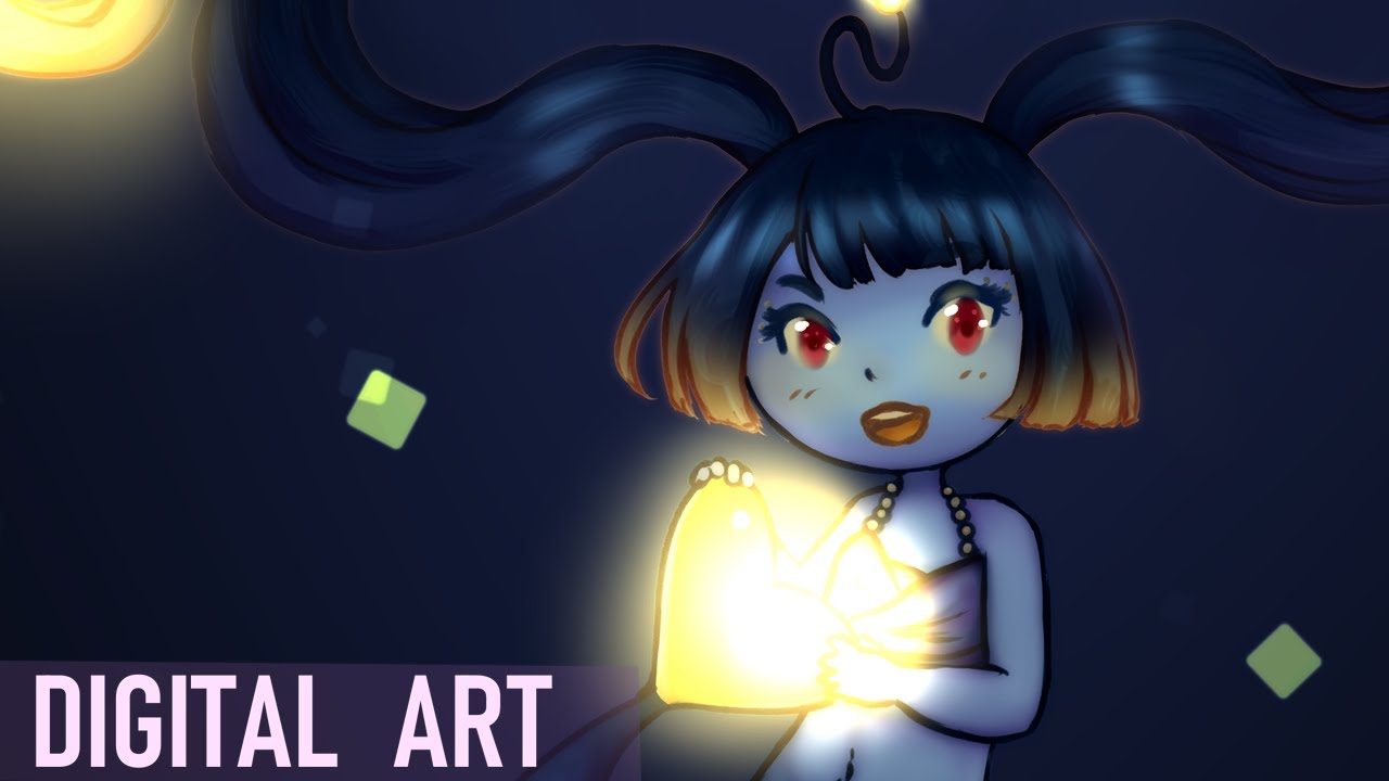Deep Ocean Chibi Mermaid Timelapse | Speedpaint #198 - YouTube