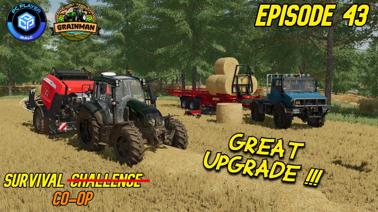 PUTTING THE NEW EQUIPMENT TO WORK!! 🚜| SURVIVAL CHALLENGE CO-OP | FS22 ...