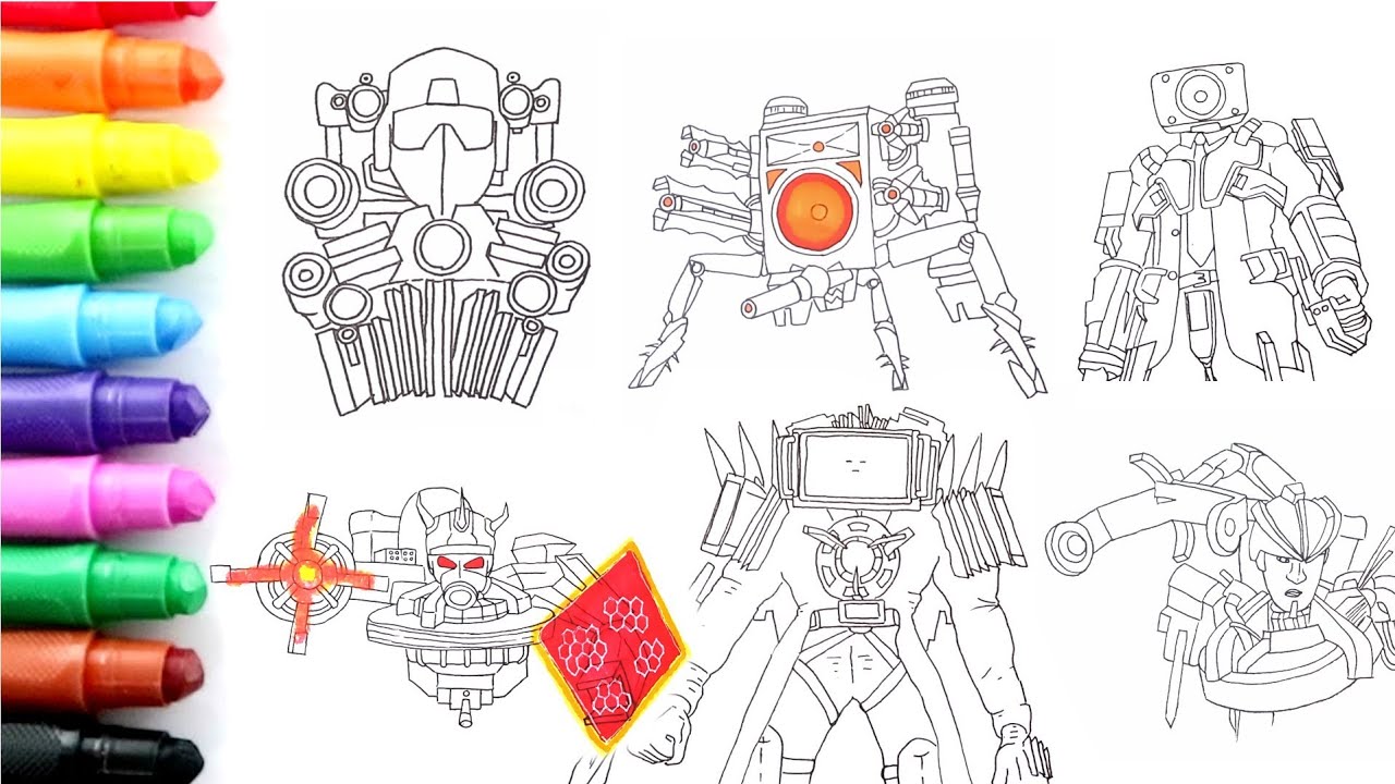 How To Draw ASTRO TOILET, TITAN TVMAN, SPIDER SPEAKERMA, GMAN TOILET ...