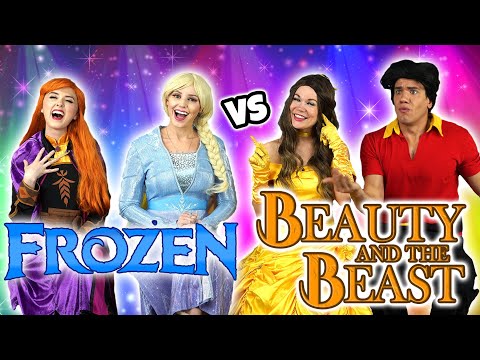 TRY NOT TO SING ALONG. FROZEN 2 VS BEAUTY AND THE BEAST MOVIE SONGS. Totally TV Parody Videos.