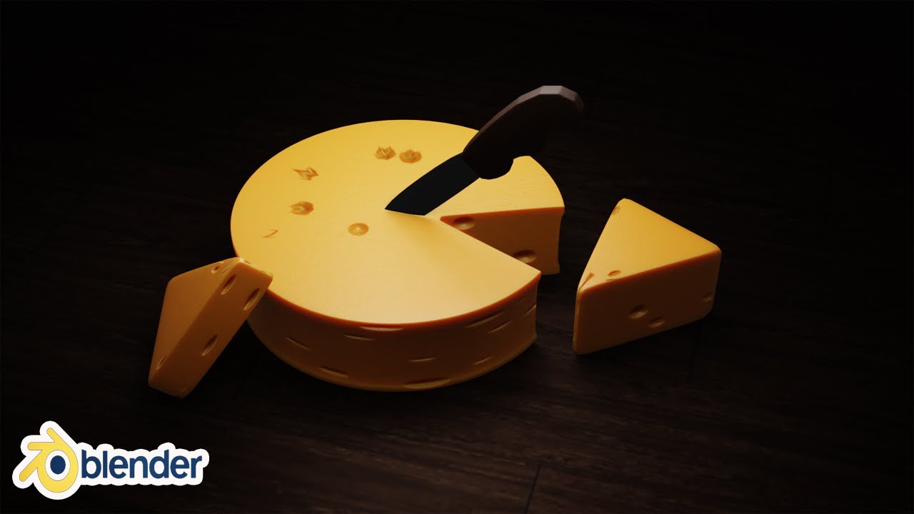 How to Make Cheese in Blender 2.90 - Blender Beginner Tutorial - YouTube