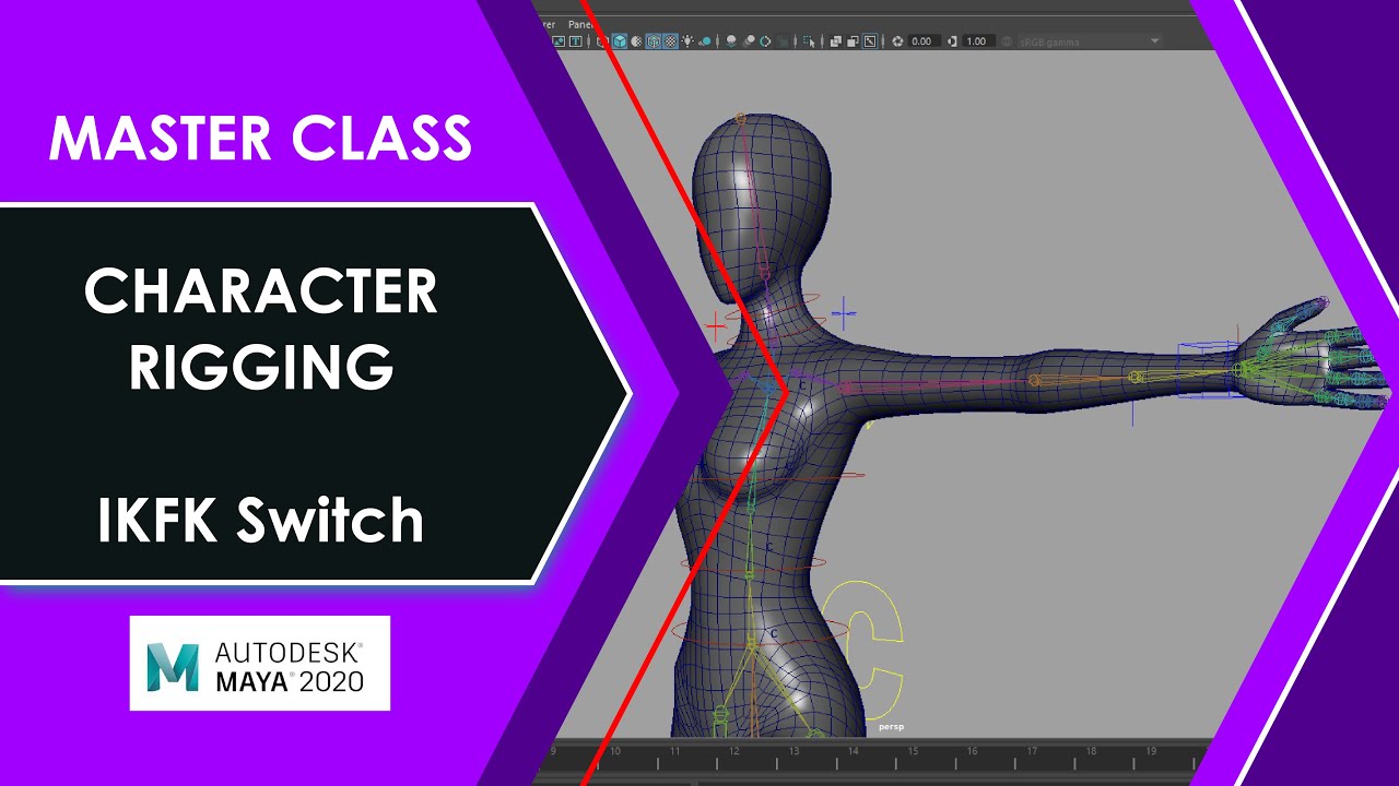 Autodesk Maya - Intro to Rigging 102 - IKFK Switch - YouTube