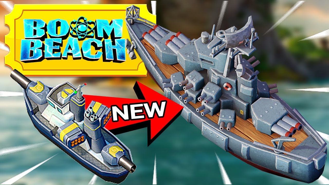 NEW Battleship Skin for Gunboat in Boom Beach // Seasonal Campaign ...
