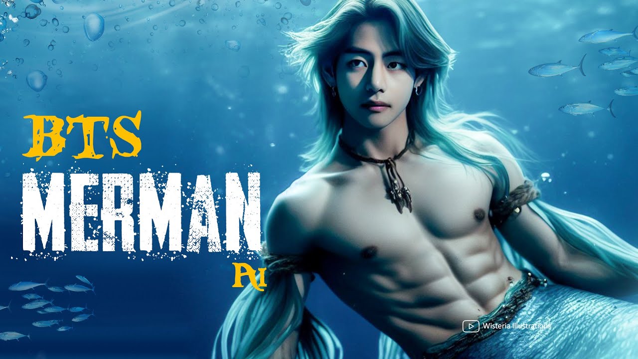 BTS as Mermen: Enchanting AI Art Transformations | #bts Dive Into ...