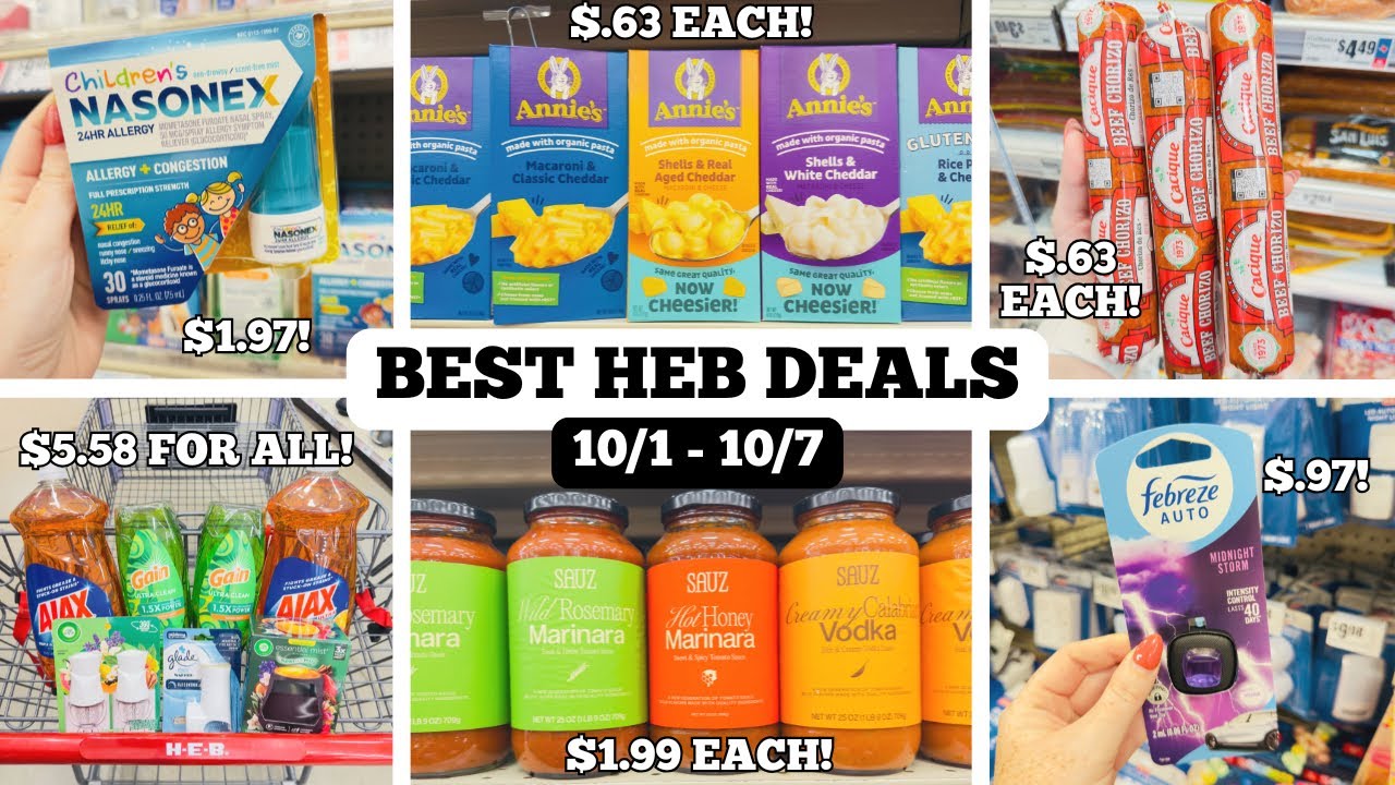 BEST HEB DEALS | 27 CHEAP HEB COUPON DEALS TO SAVE MONEY | LEARN TO ...
