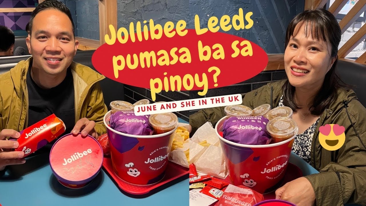 JOLLIBEE LEEDS DO FILIPINOS LOVE IT? CHICKENJOY at YUM BURGER - YouTube