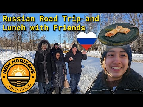 Russian Road Trip and Lunch with Friends 🍽 Furmanov Russia 🇷🇺 ❤️