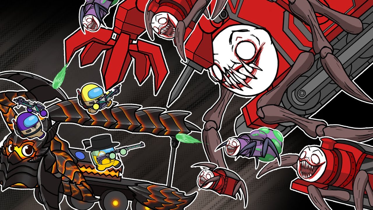 CHOO CHOO CHARLES vs THOMAS & GHOSTBUSTERS 3 All Episodes l Among Us ...