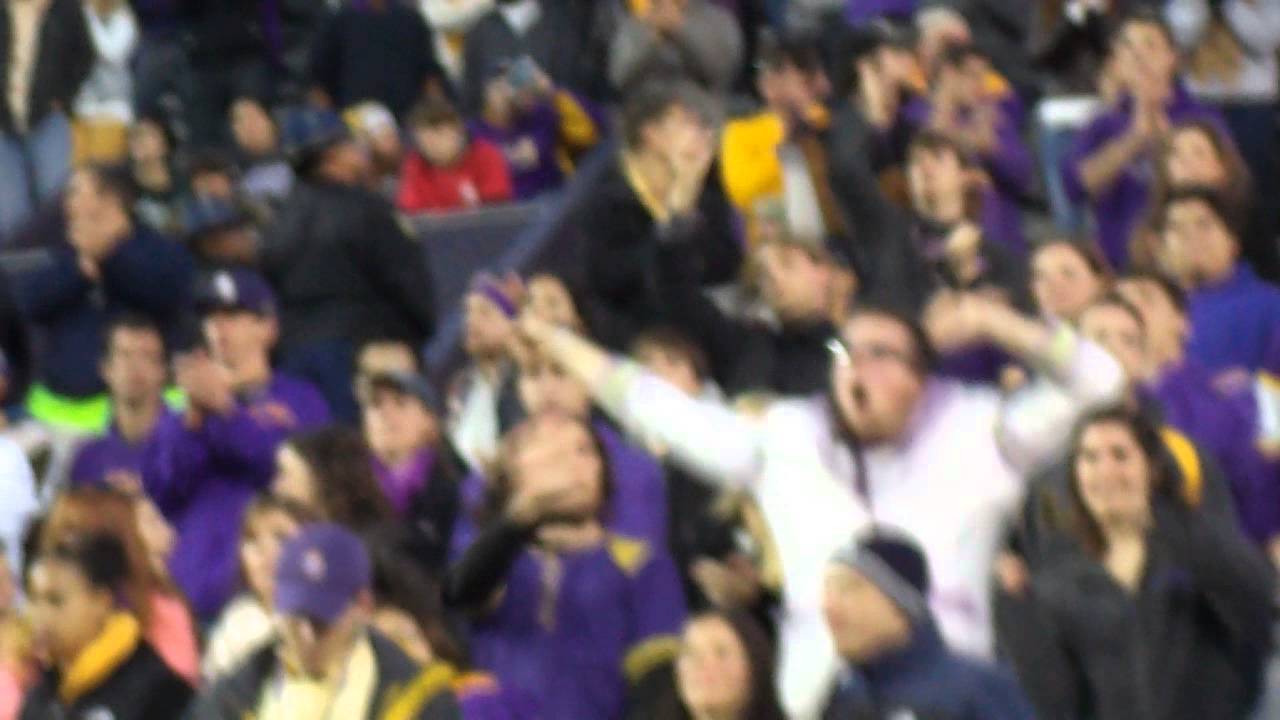LSU Student section during the Arkansas Game.... - YouTube