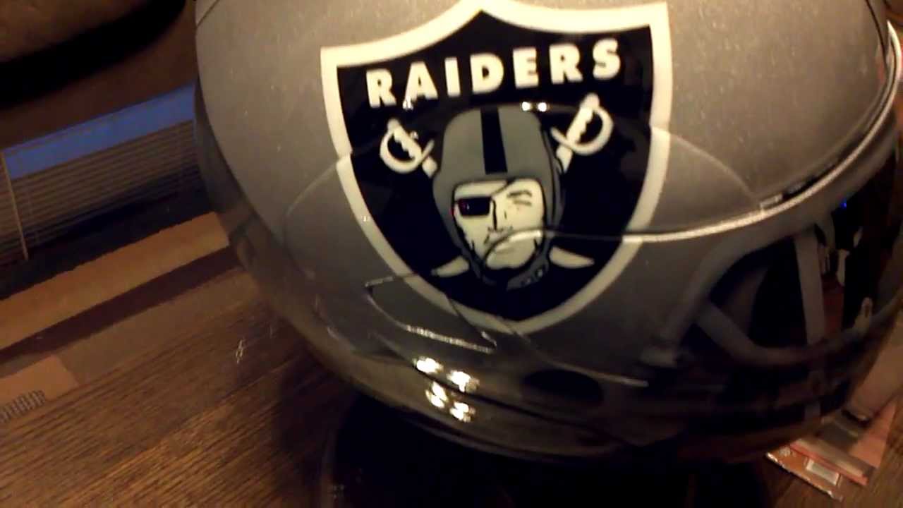 Custom Painted Raiders Motorcycle Helmet - YouTube