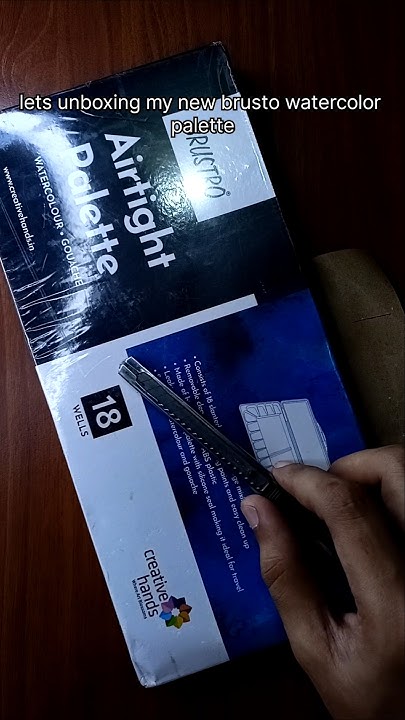 Unboxing camlin watercolour and palette 🎨 #shortvideos #ytshorts #shorts #unboxing - YouTube