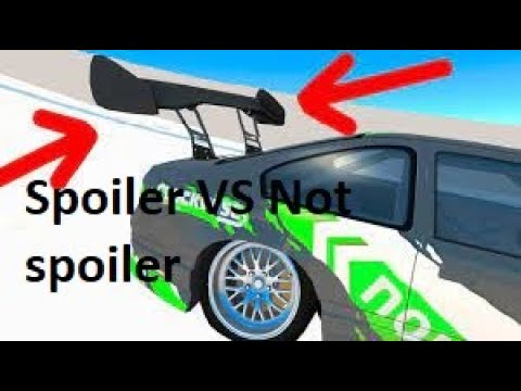 Car with spoiler VS car without spoiler - YouTube