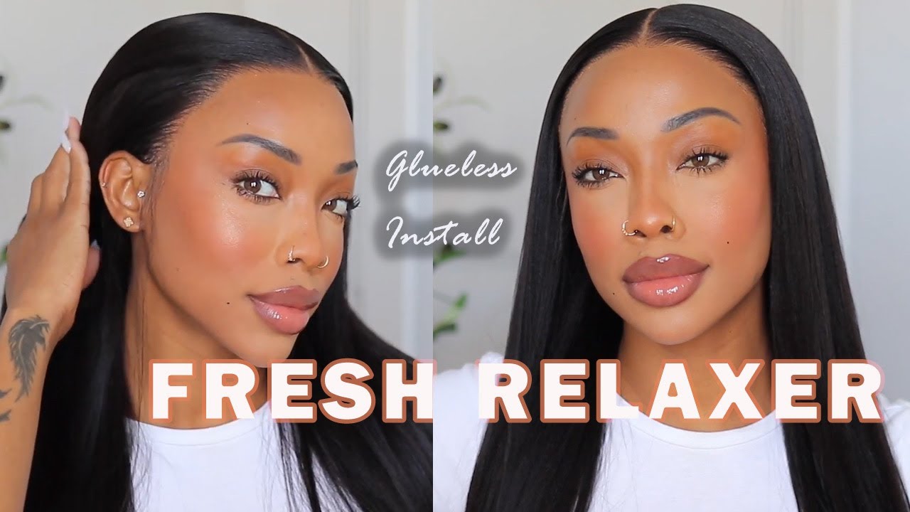 THE BEST WIG I EVER TRIED! FRESH RELAXER YAKI 360 HD WIG, NO WORK ...