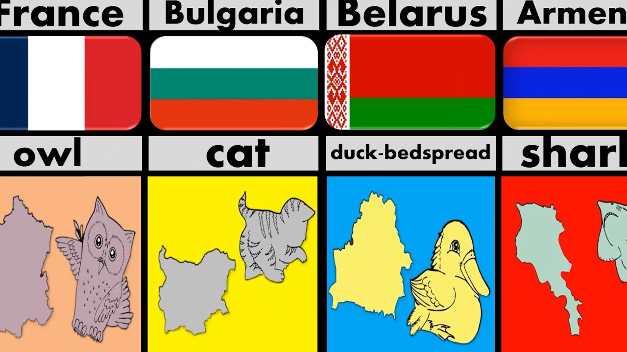 Countries Map That Looks Like Things And Animals | Part 2 - YouTube