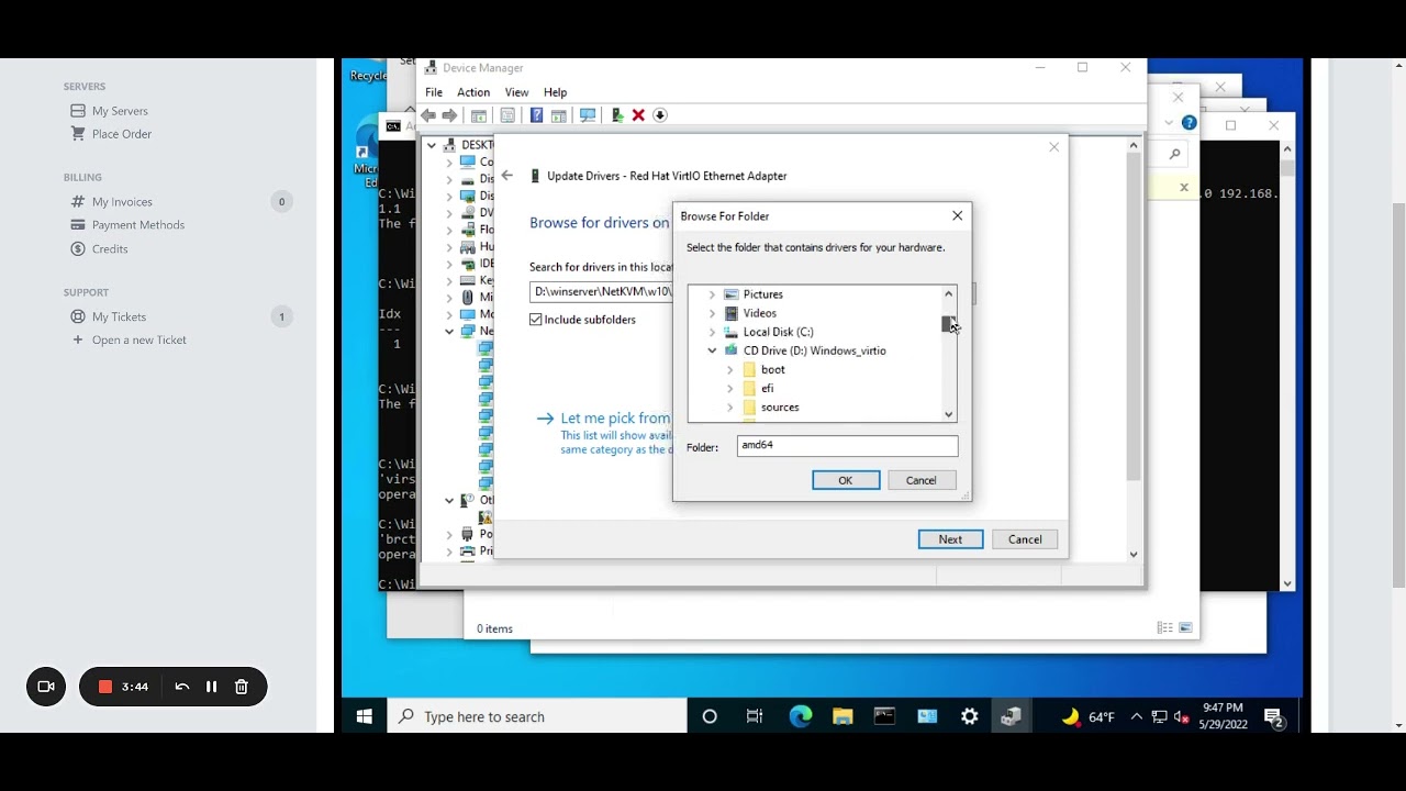How to configure Windows 10 network interface (VirtIO) - YouTube